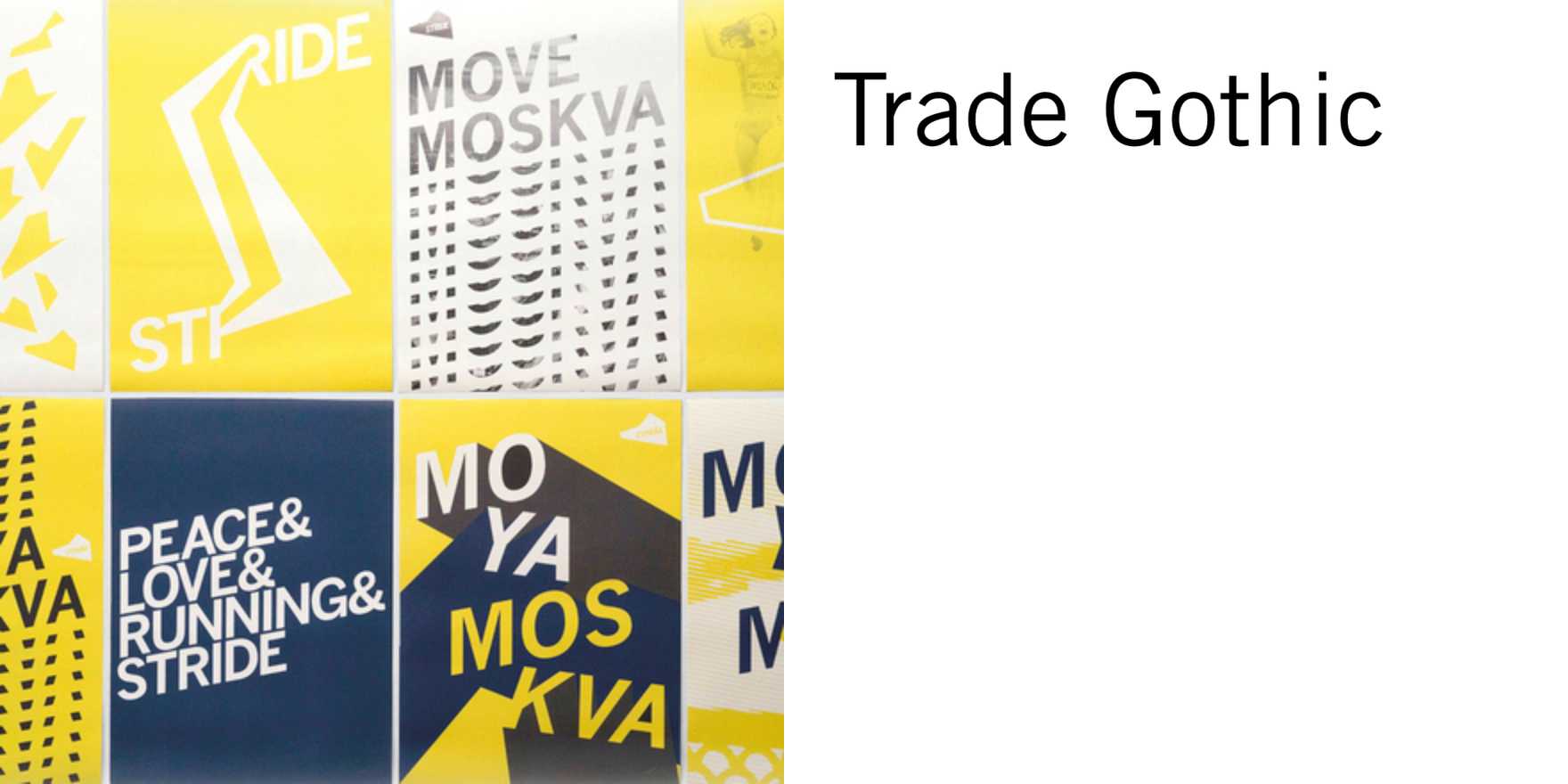 Stride - Fonts In Use