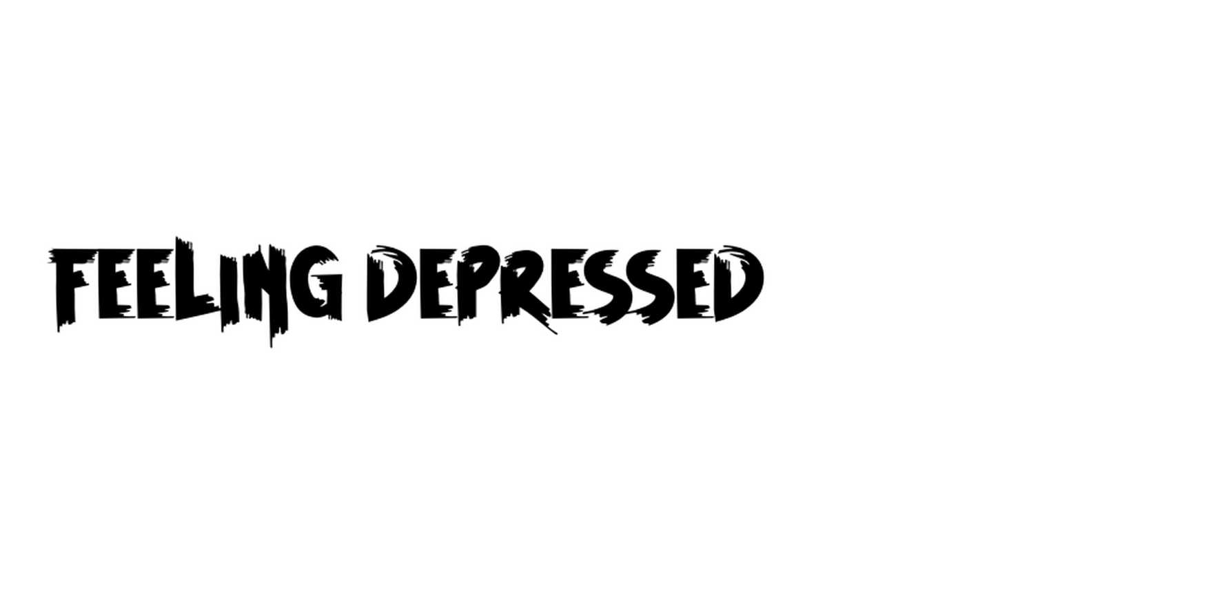 Feeling Depressed in use - Fonts In Use