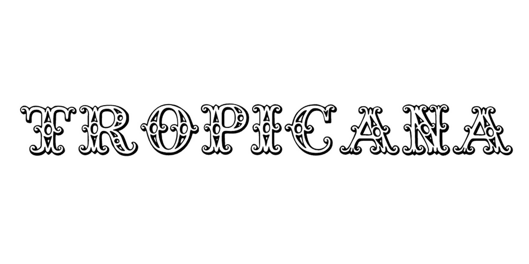 Tropicana in use - Fonts In Use