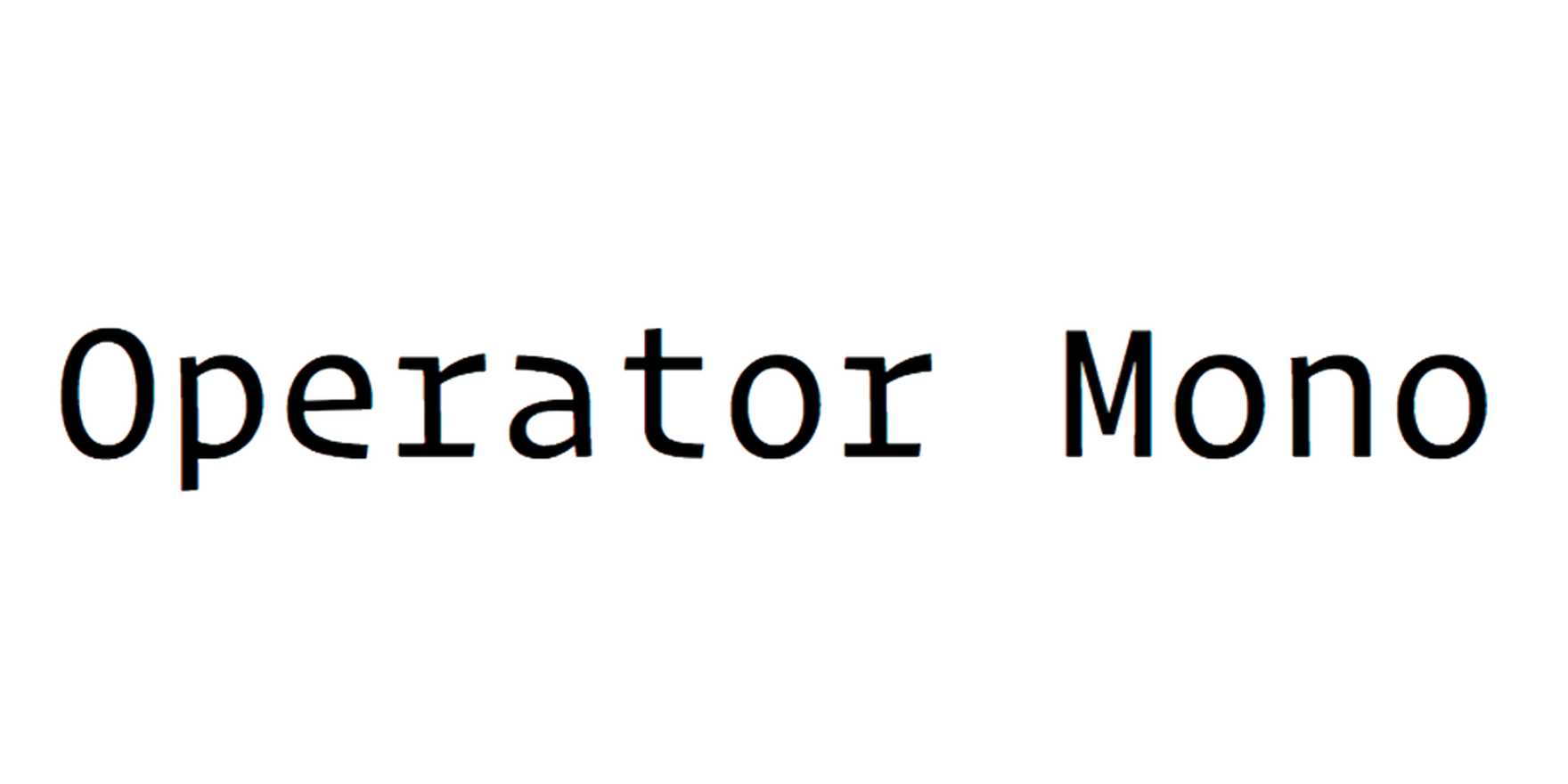 Operator Mono in use - Fonts In Use