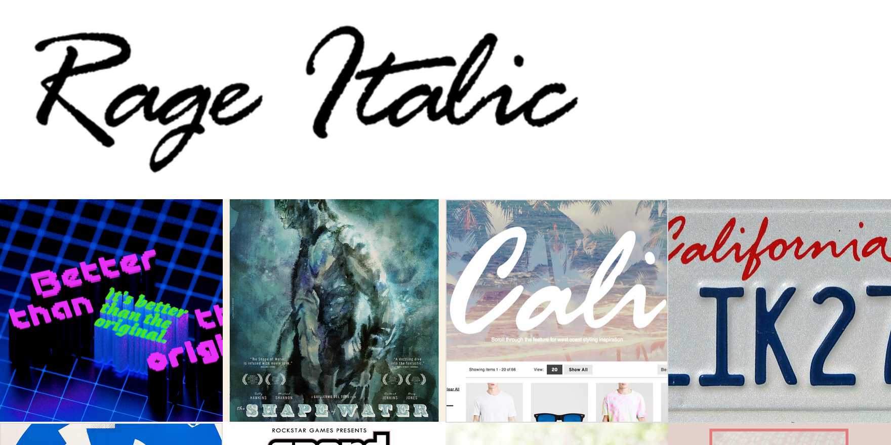 Rage Italic in use - Fonts In Use