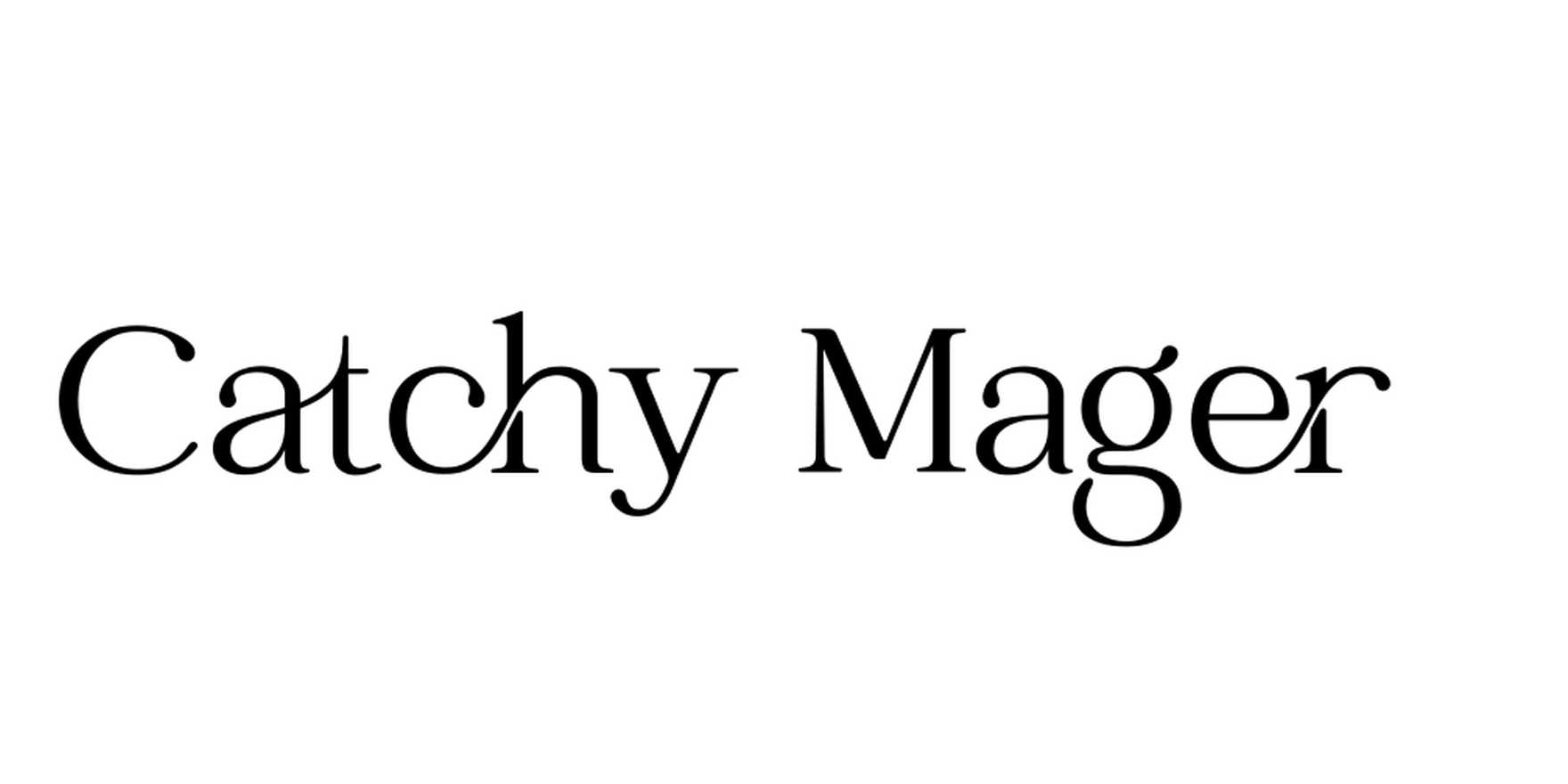 Catchy Mager in use - Fonts In Use