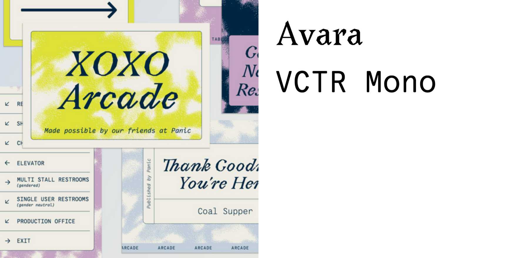 XOXO Fest 2024 - Fonts In Use