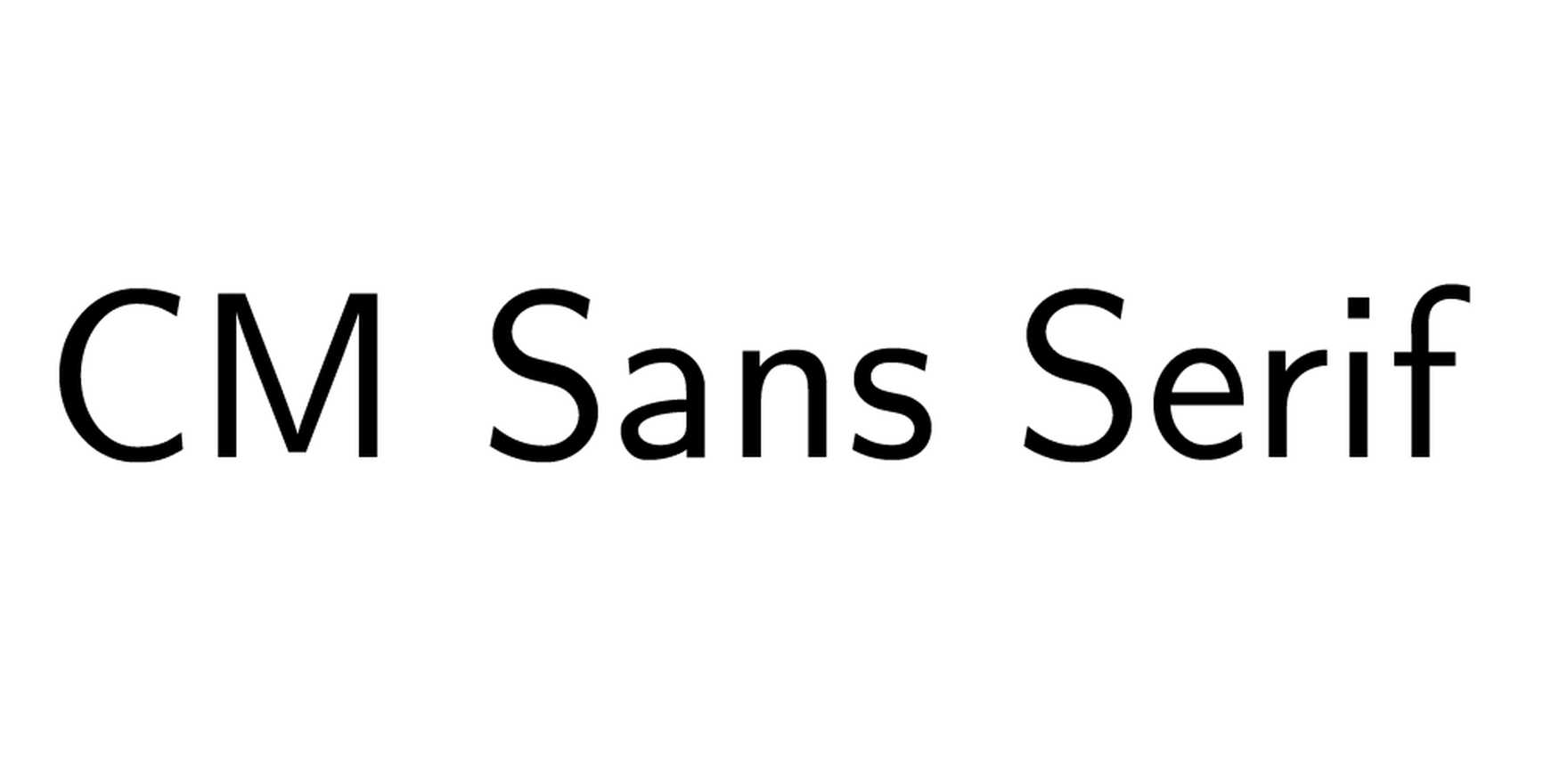 Computer Modern Sans Serif in use - Fonts In Use