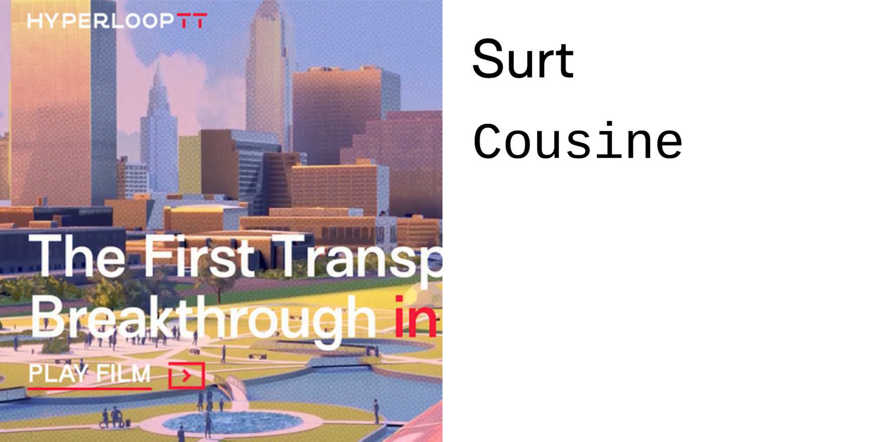 Hyperloop TT website - Fonts In Use