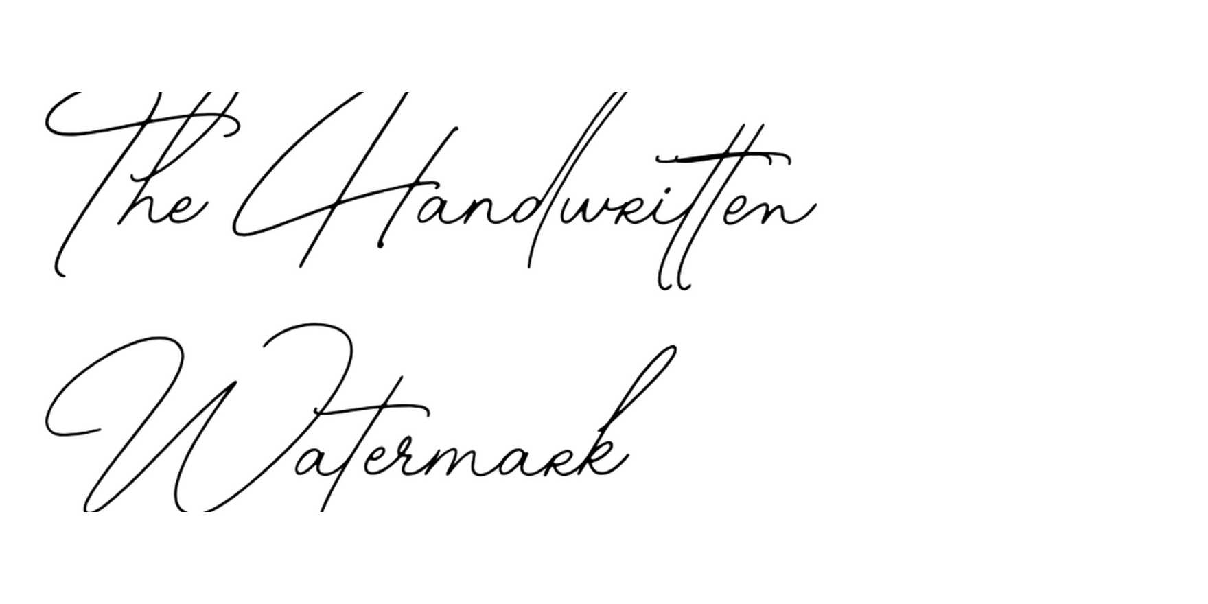 The Handwritten Watermark in use - Fonts In Use