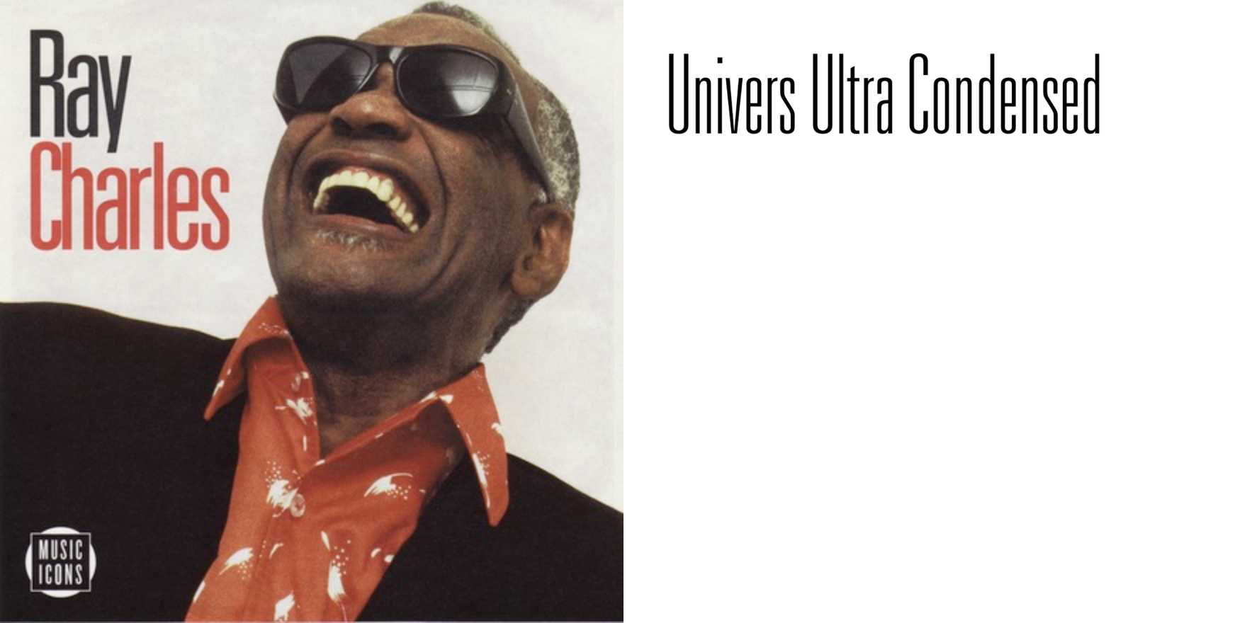 Ray Charles commemorative stamp - Fonts In Use