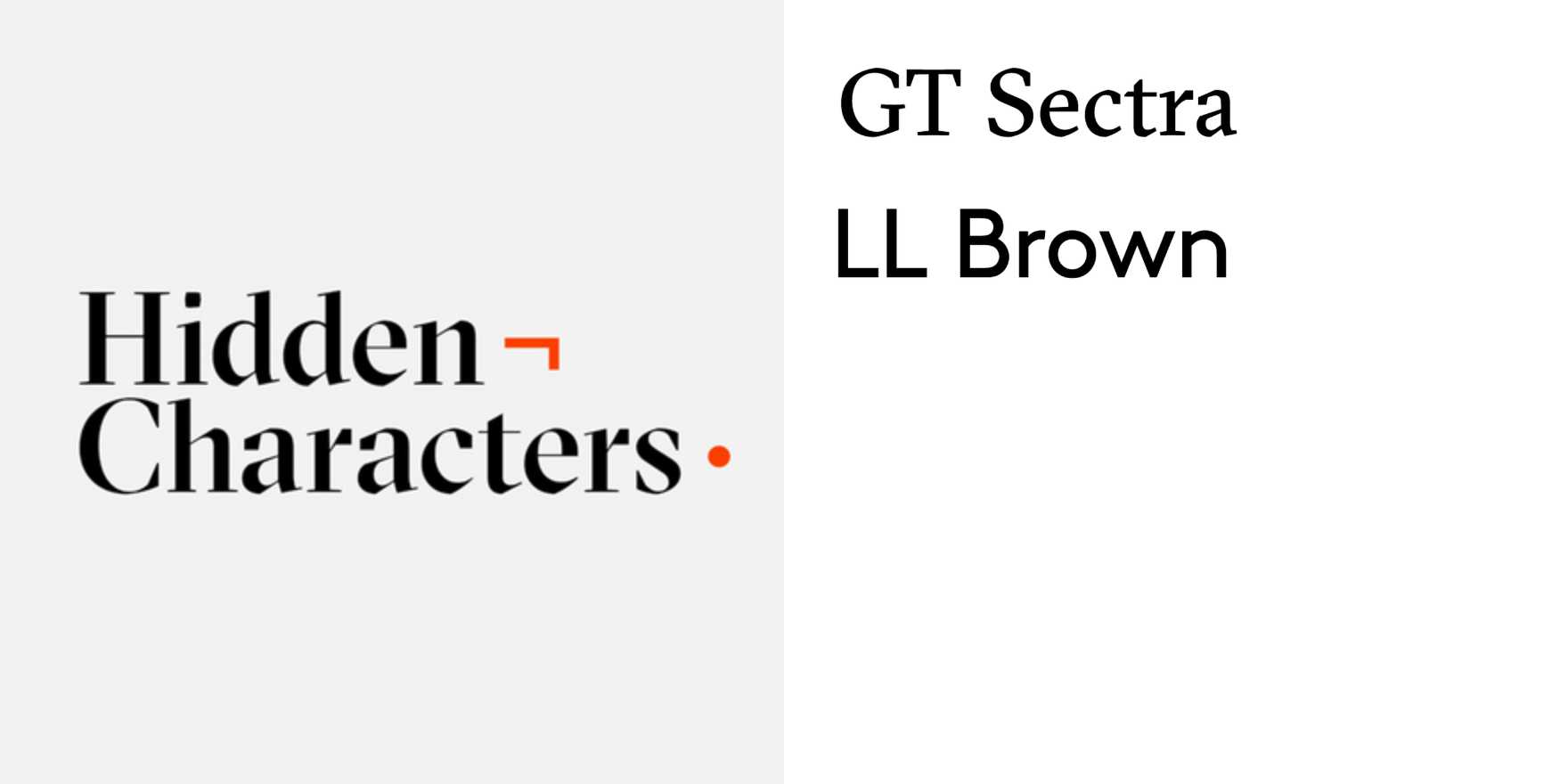 Hidden Characters - Fonts In Use