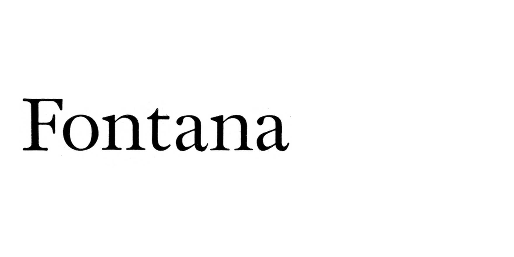Fontana in use - Fonts In Use