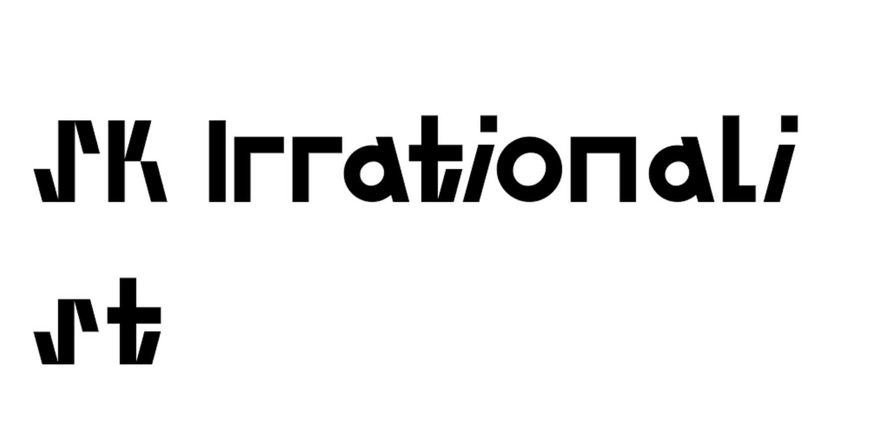 SK Irrationalist in use - Fonts In Use