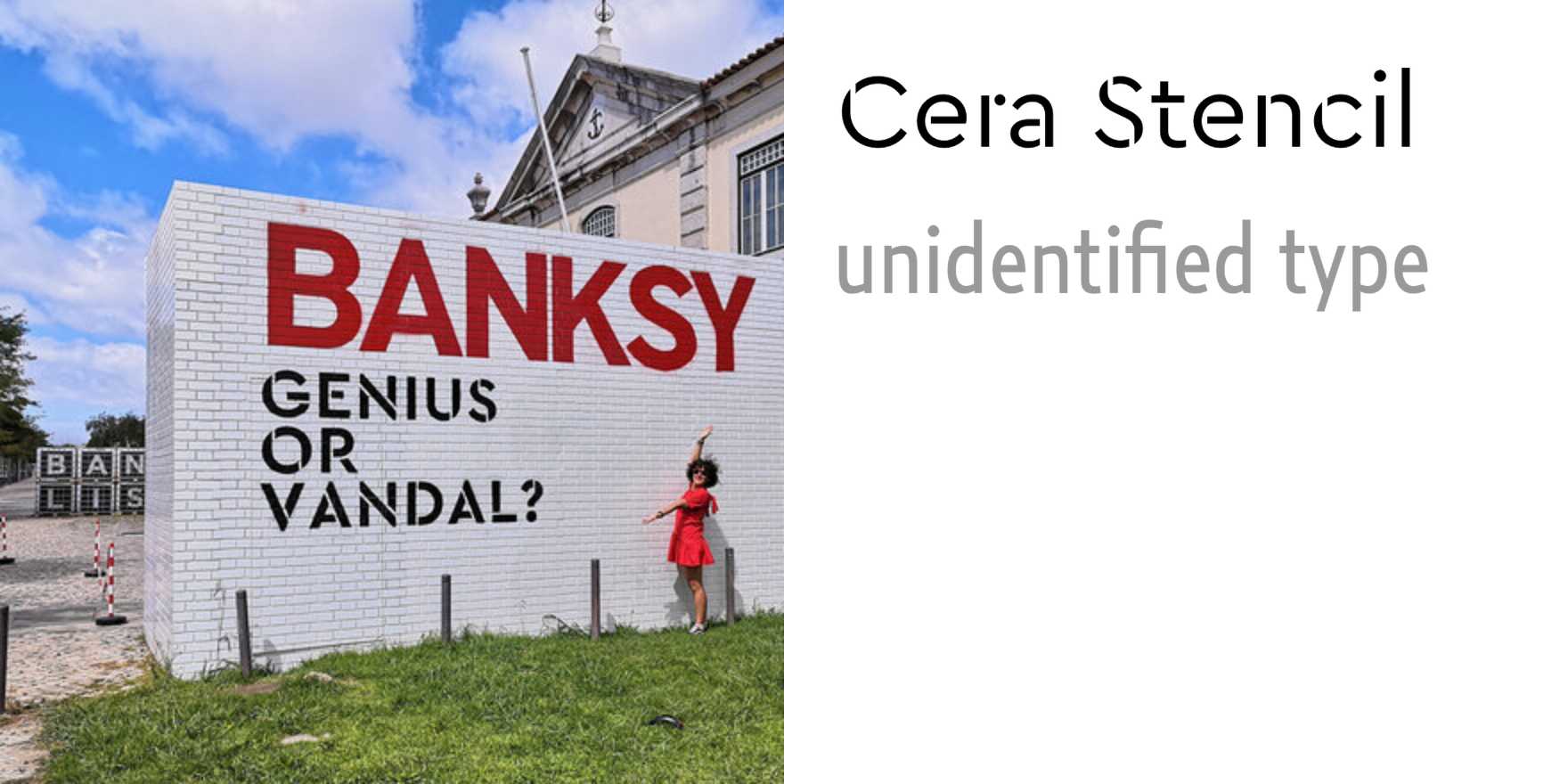 Banksy: Genius or Vandal? - Fonts In Use