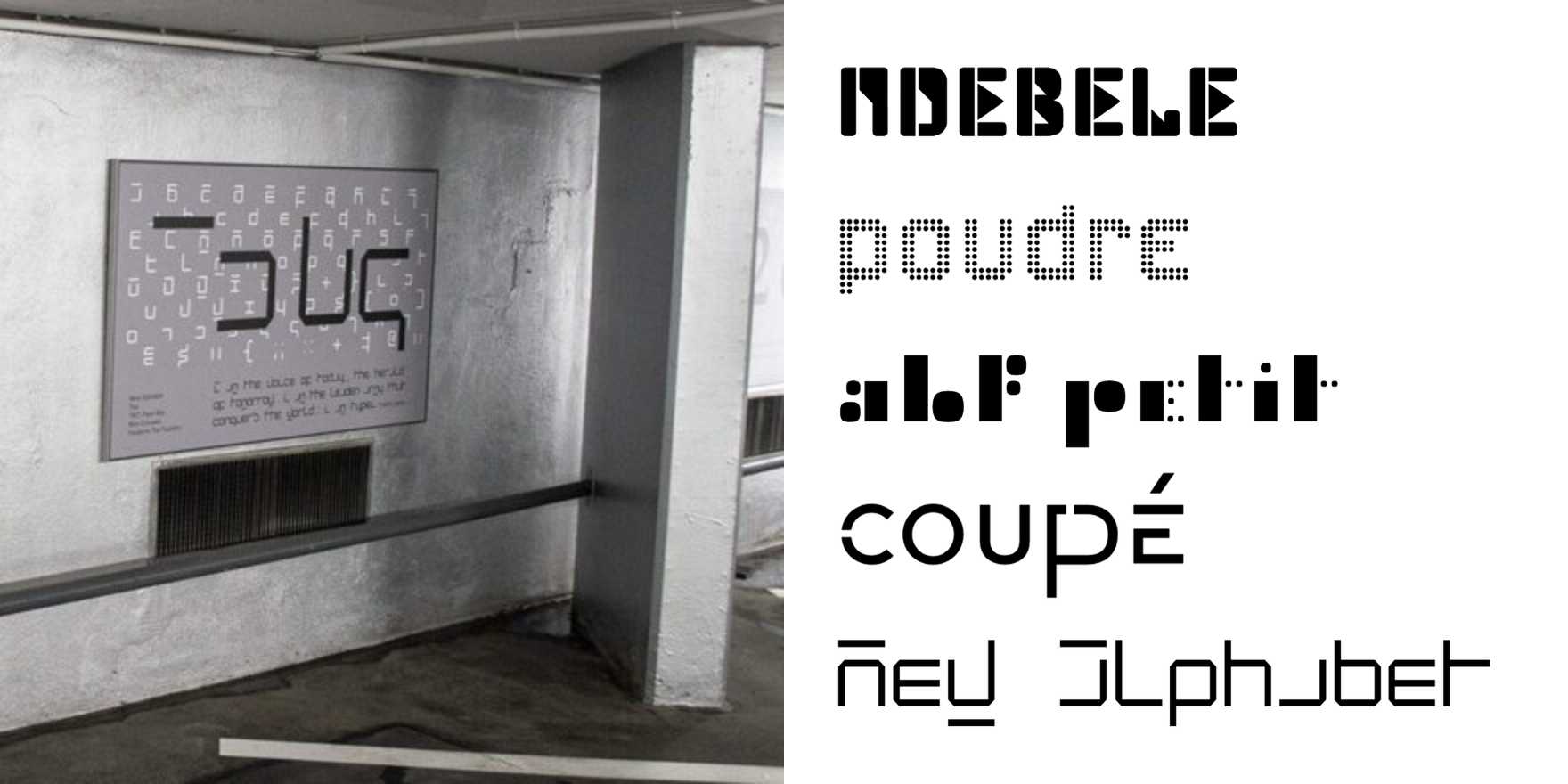 Typographic car park Gutenberg, Strasbourg - Fonts In Use