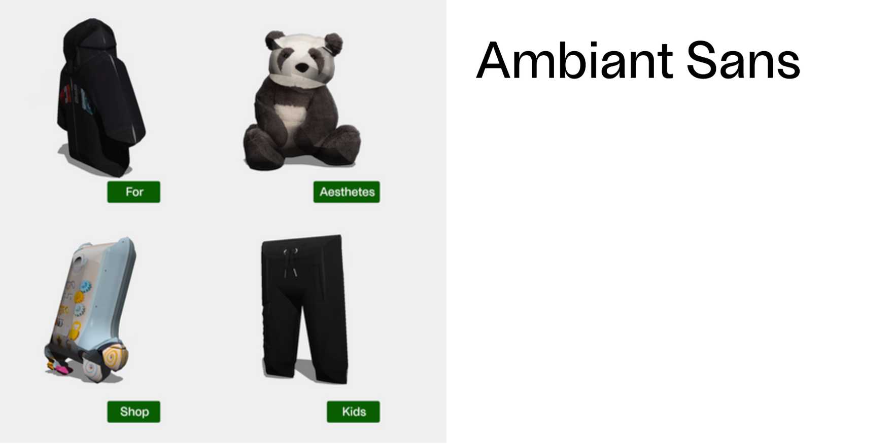 Bergdorf Goodman online campaign - Fonts In Use