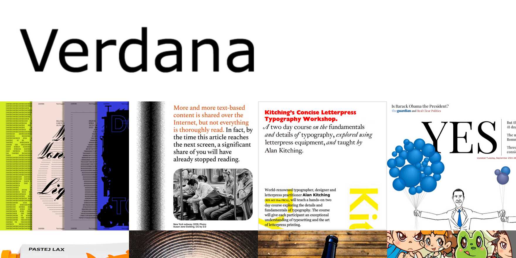 Verdana in use - Fonts In Use