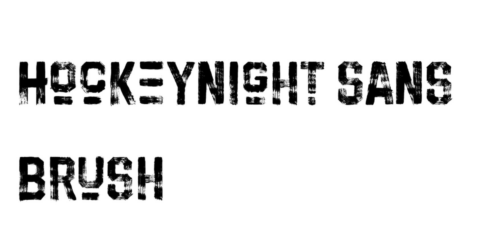 Hockeynight Sans Brush in use - Fonts In Use