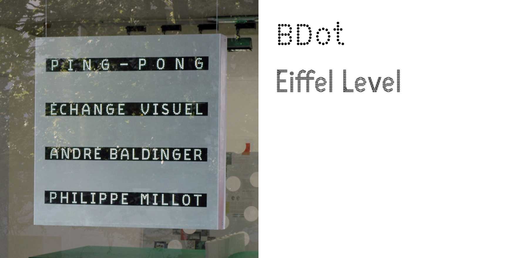 Ping-Pong exhibition - Fonts In Use