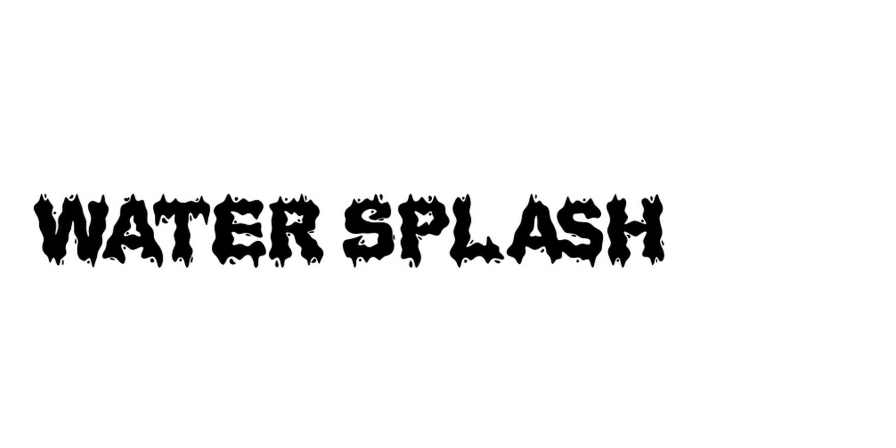 Water Splash in use - Fonts In Use