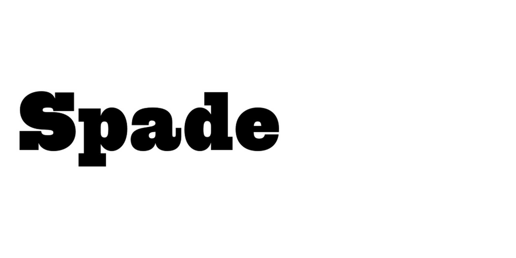 Spade in use - Fonts In Use