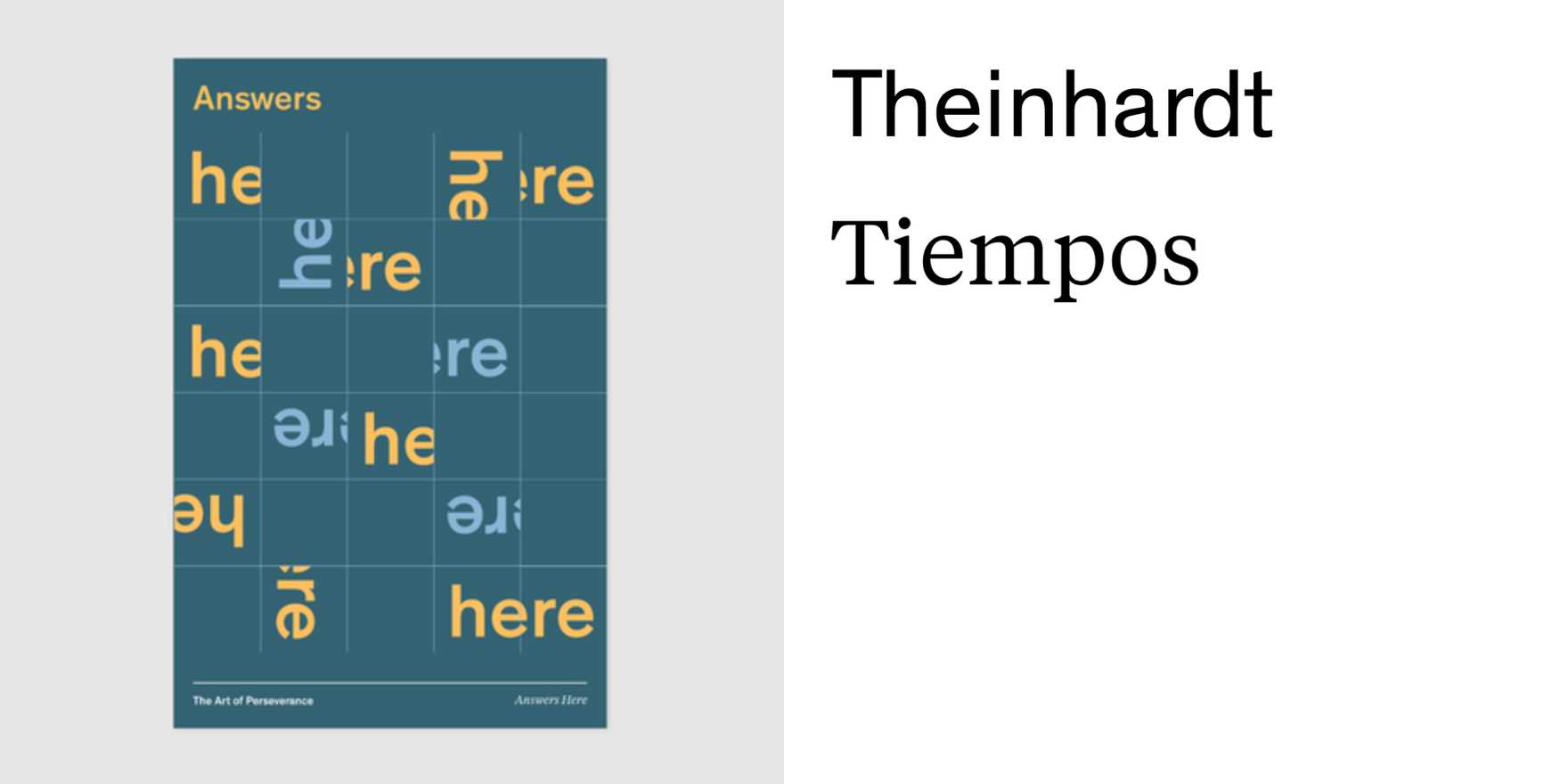 Art of Perseverance - Fonts In Use