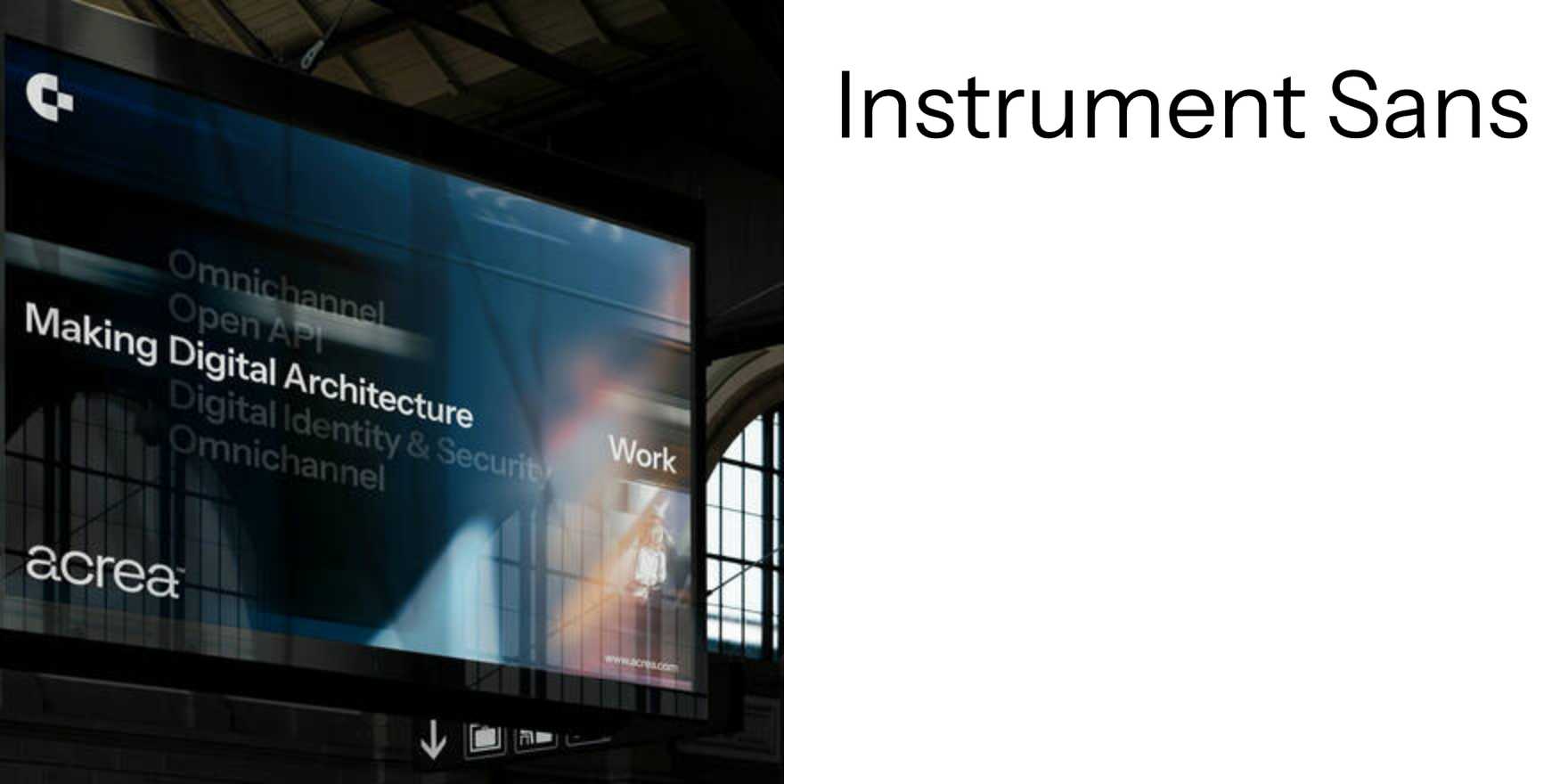 Acrea - Fonts In Use