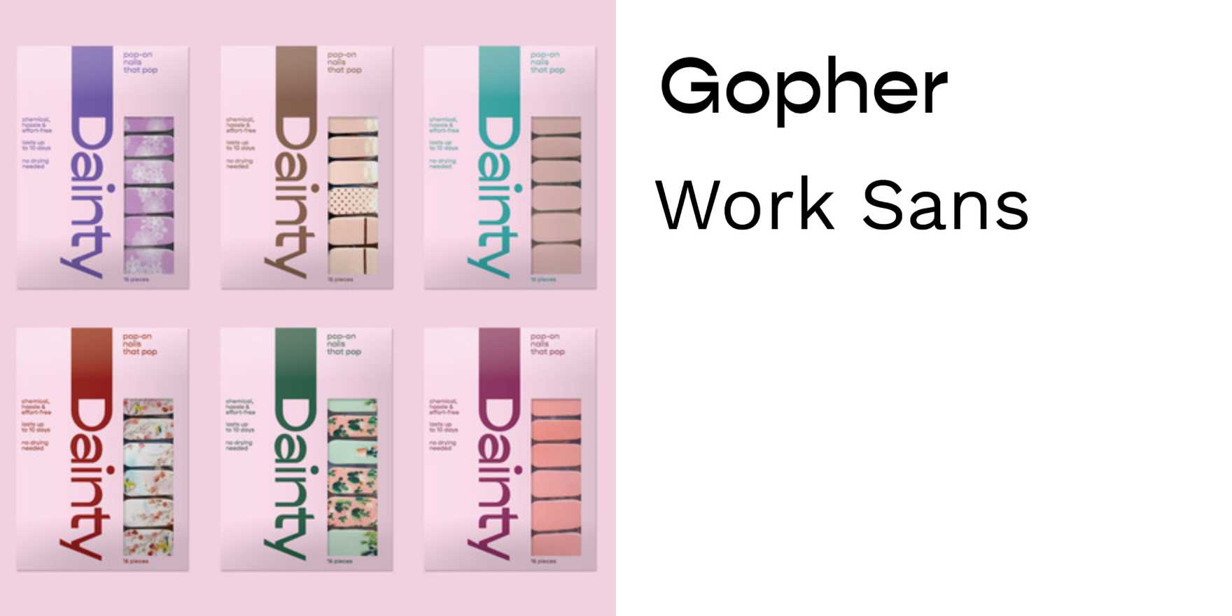 Dainty - Fonts In Use