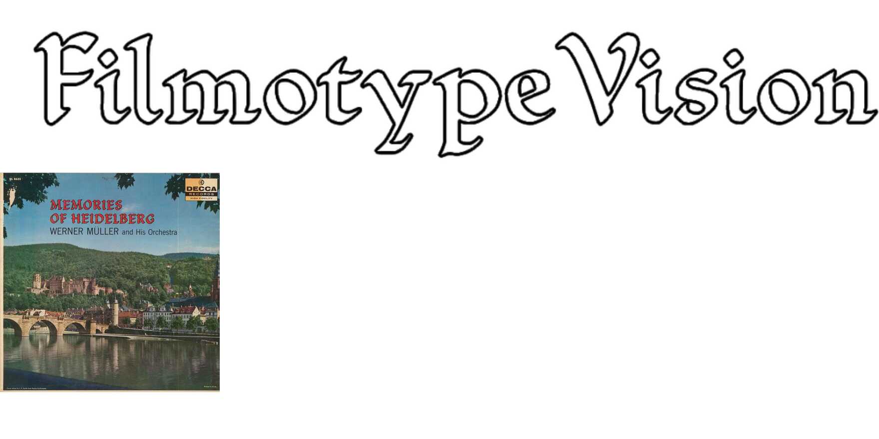 Filmotype Vision in use - Fonts In Use