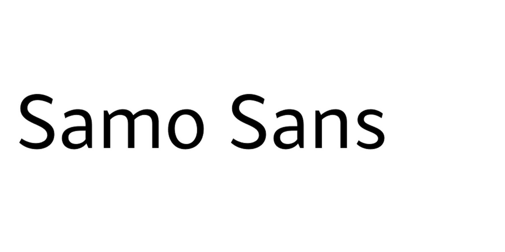 Samo Sans in use - Fonts In Use
