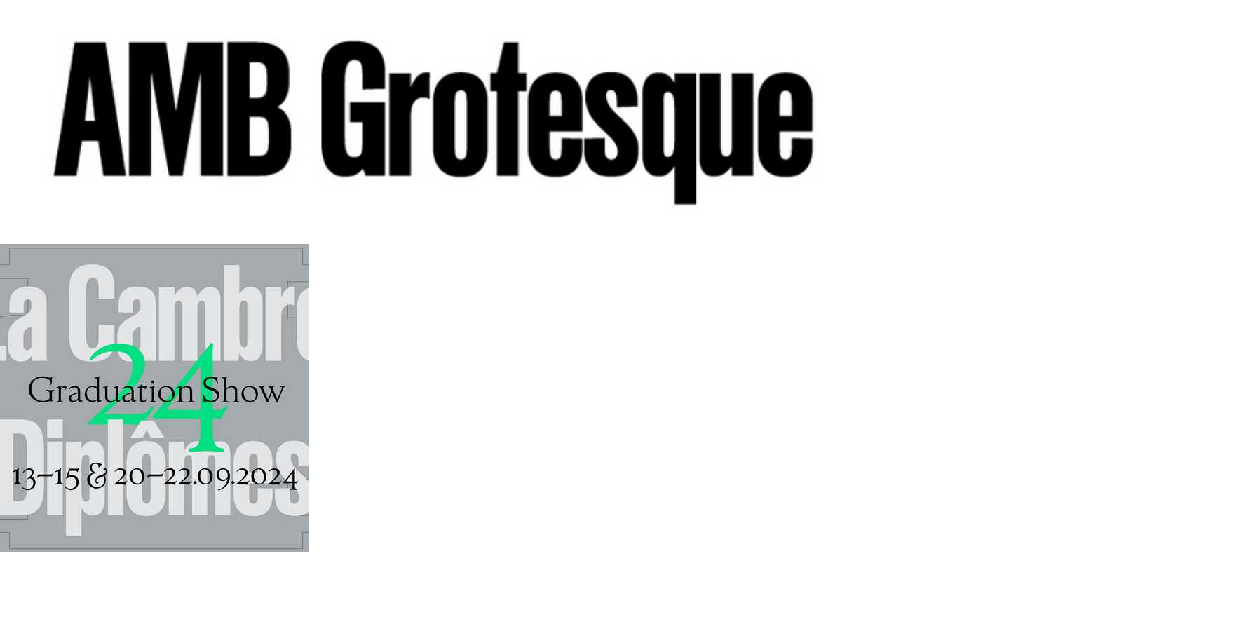 AMB Grotesque in use - Fonts In Use