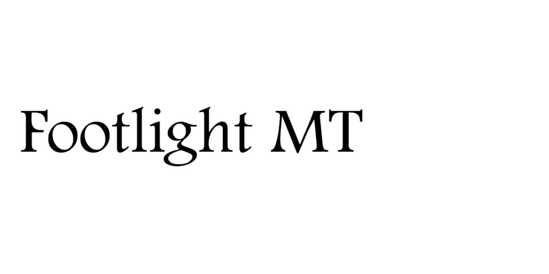 Footlight MT in use - Fonts In Use