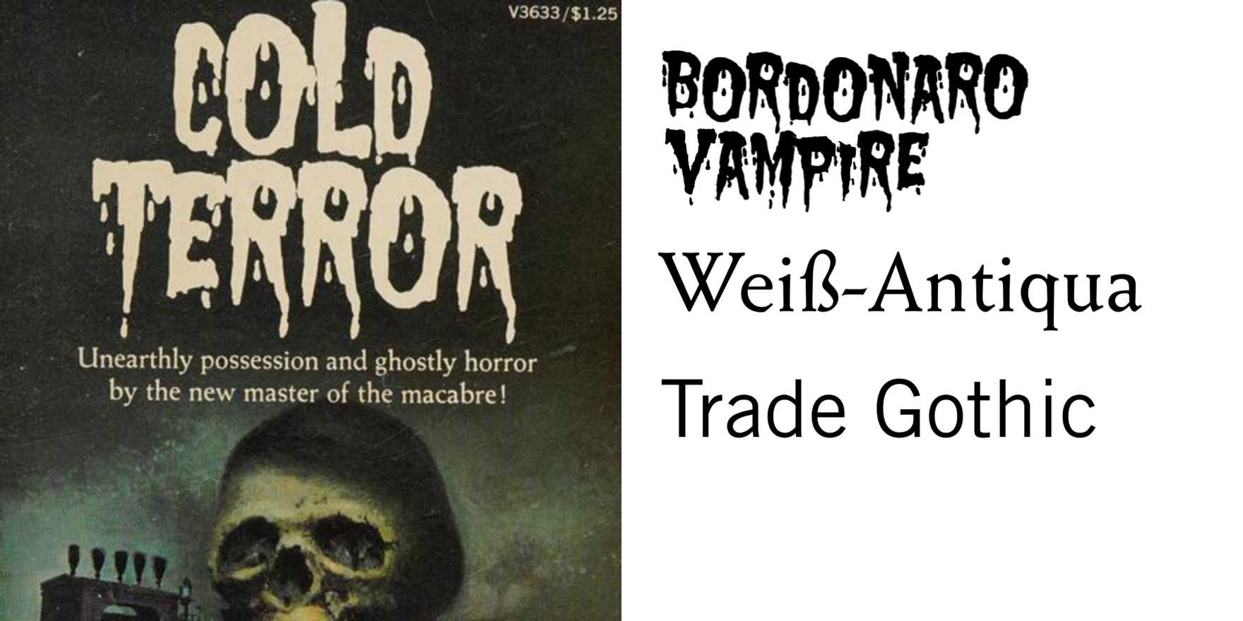 Pyramid horror paperbacks by R. Chetwynd-Hayes - Fonts In Use