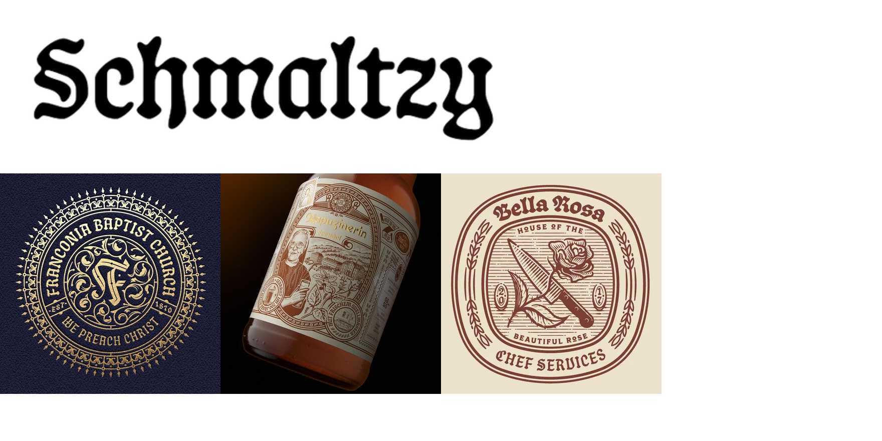 Schmaltzy in use - Fonts In Use