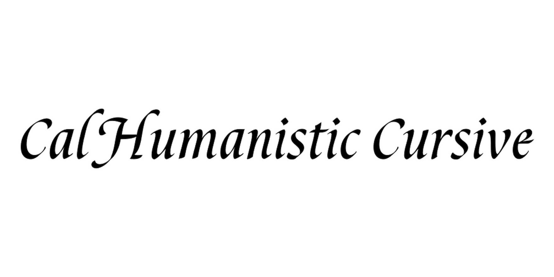 Cal Humanistic Cursive in use - Fonts In Use