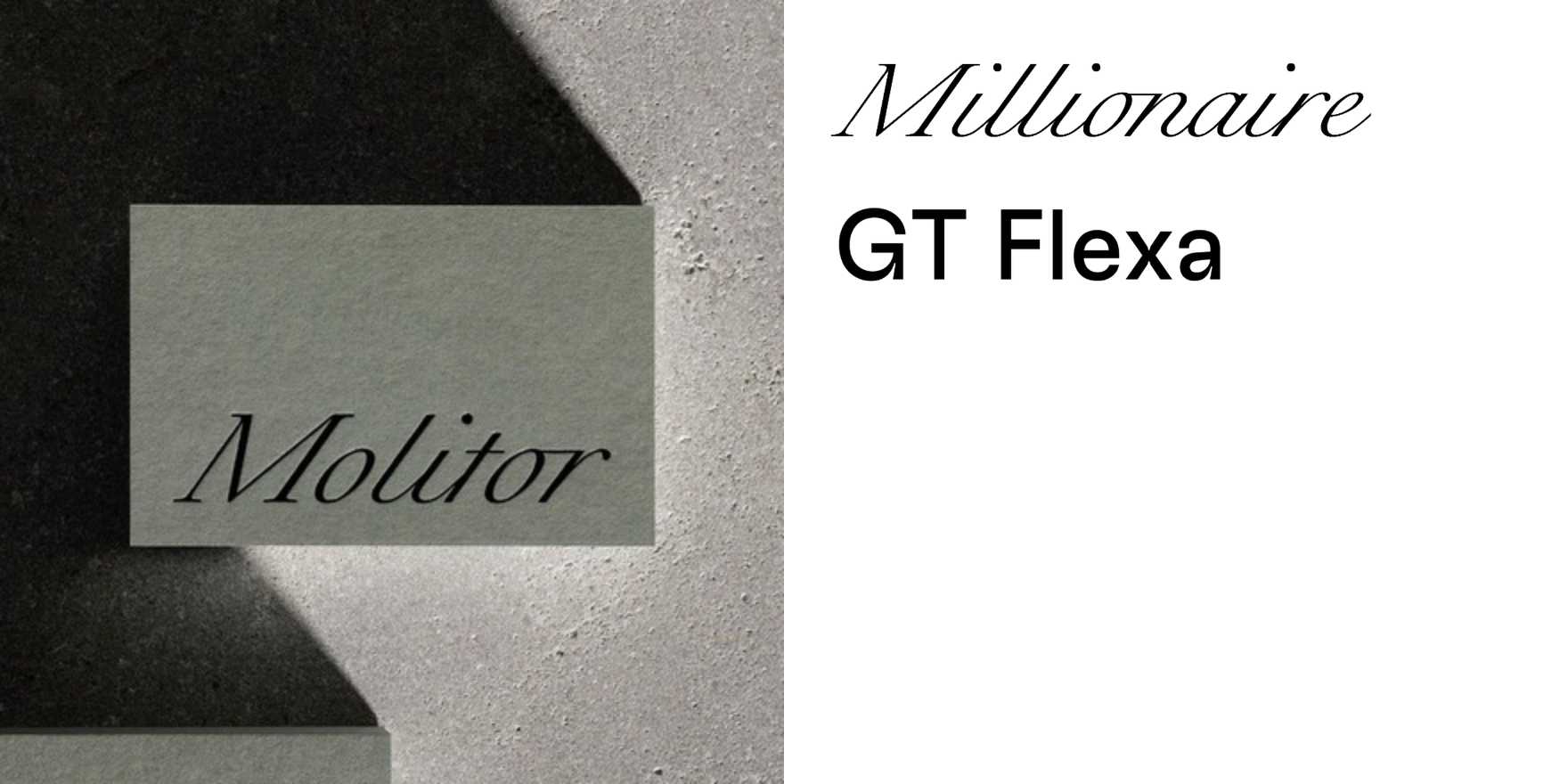 Molitor - Fonts In Use