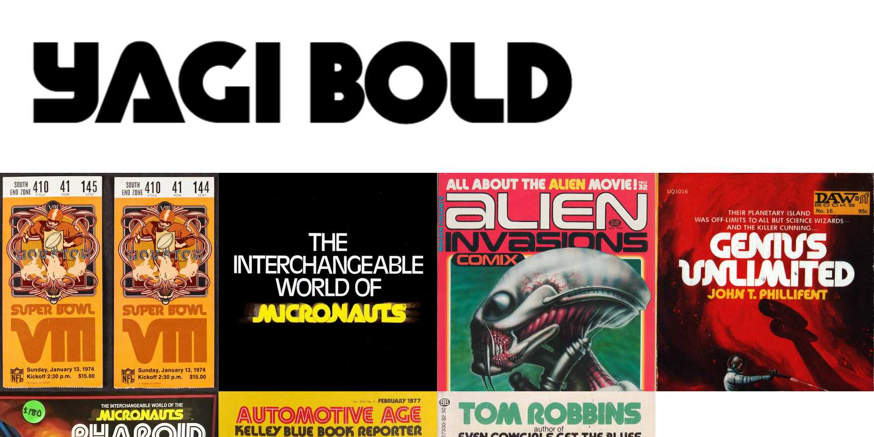 Yagi Bold in use - Fonts In Use