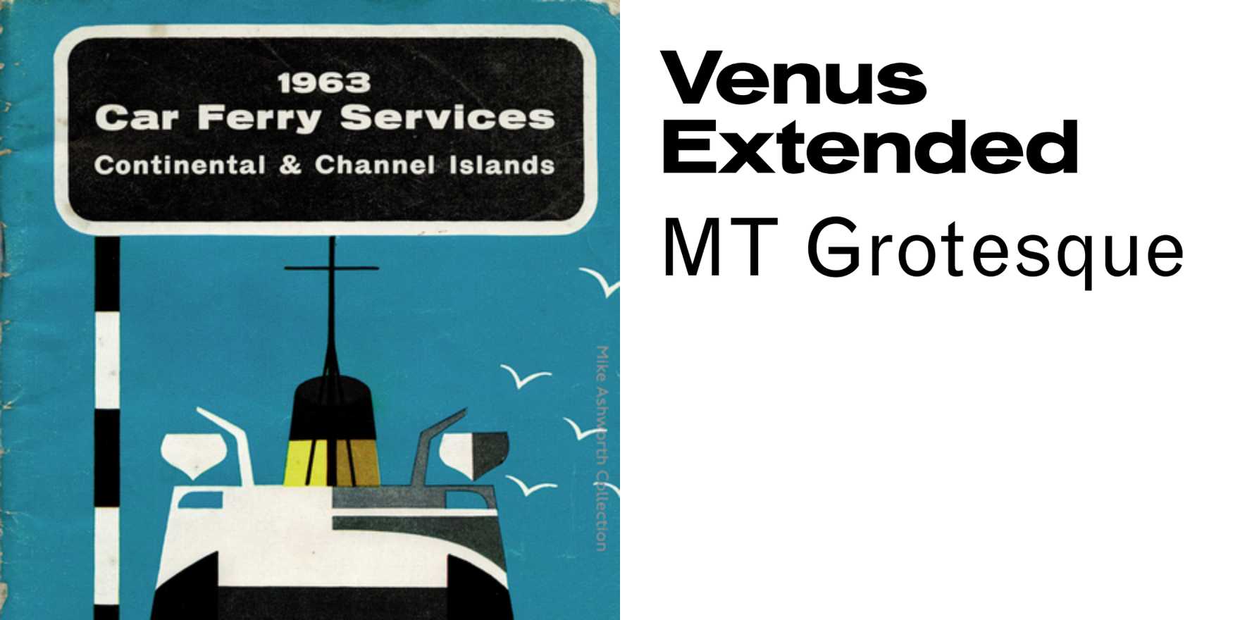 1963 Car Ferry Services by British Railways - Fonts In Use