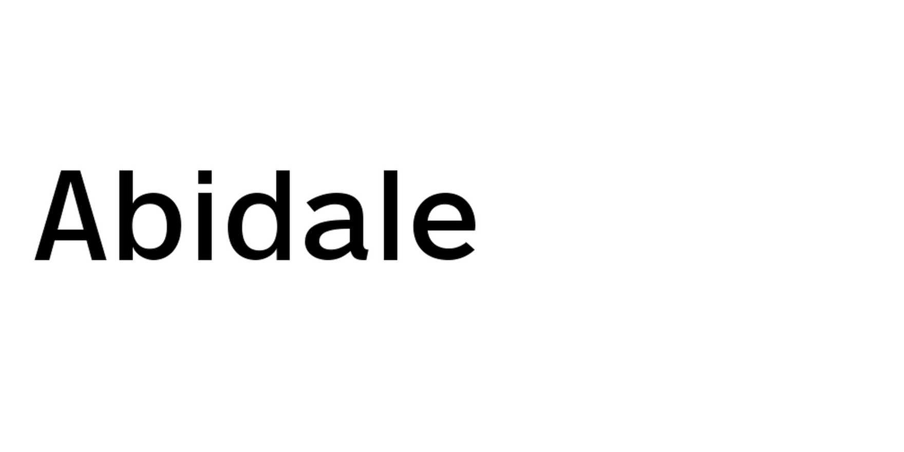 Abidale in use - Fonts In Use