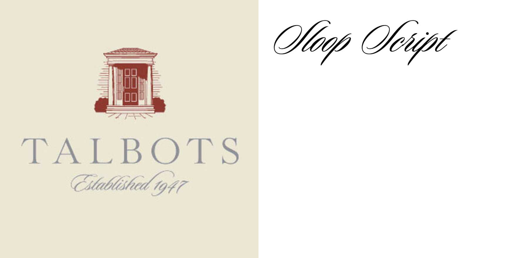 Talbots - Fonts In Use