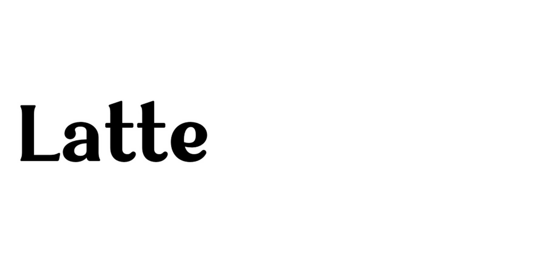 Latte (Font Kitchen) in use - Fonts In Use