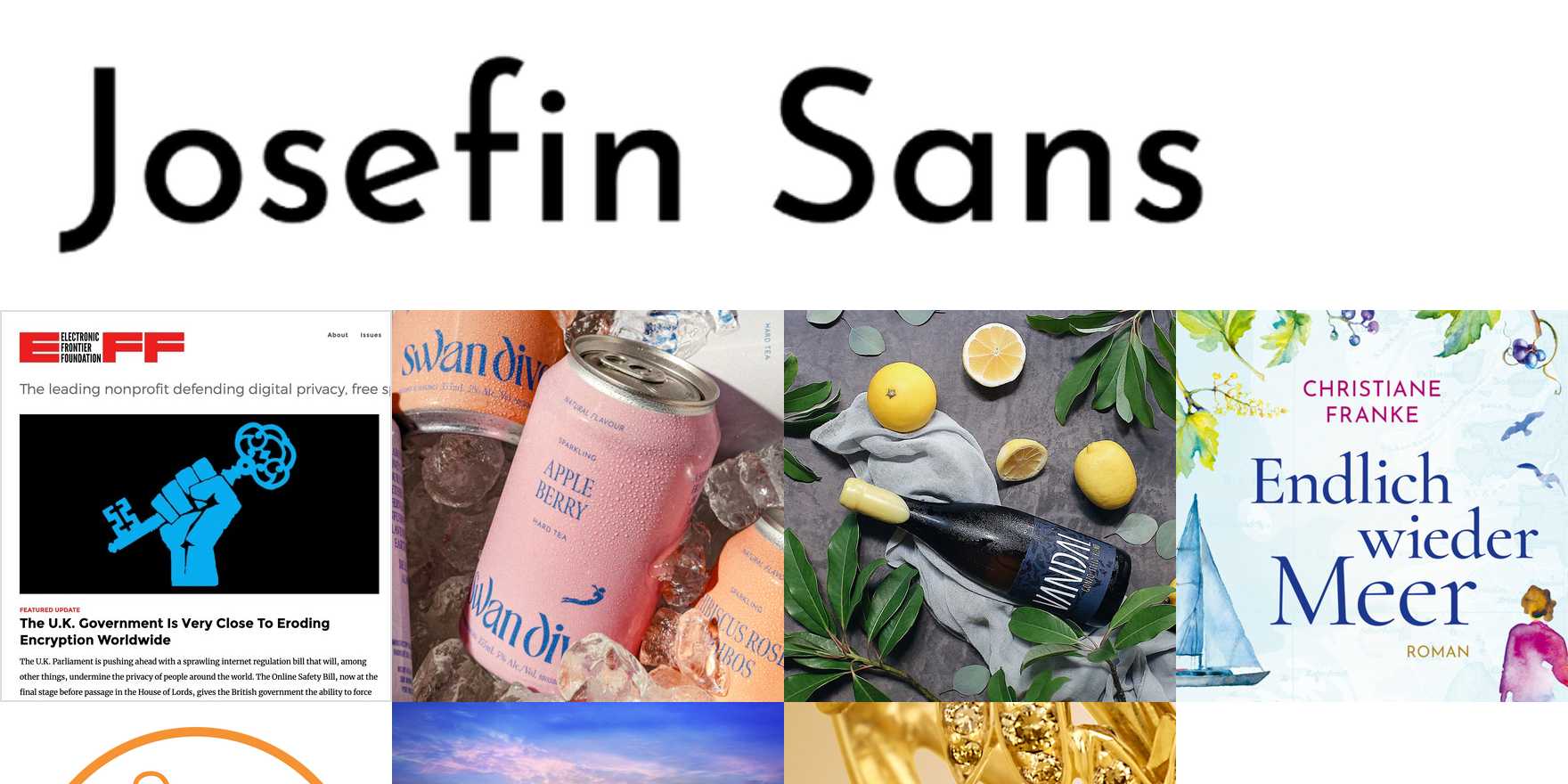 Josefin Sans in use - Fonts In Use