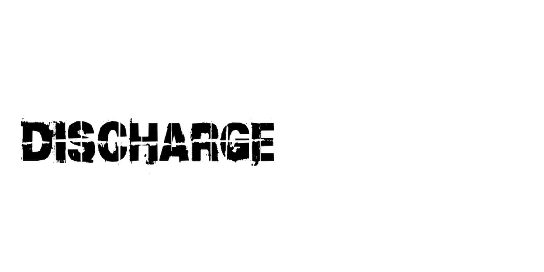 Discharge in use - Fonts In Use