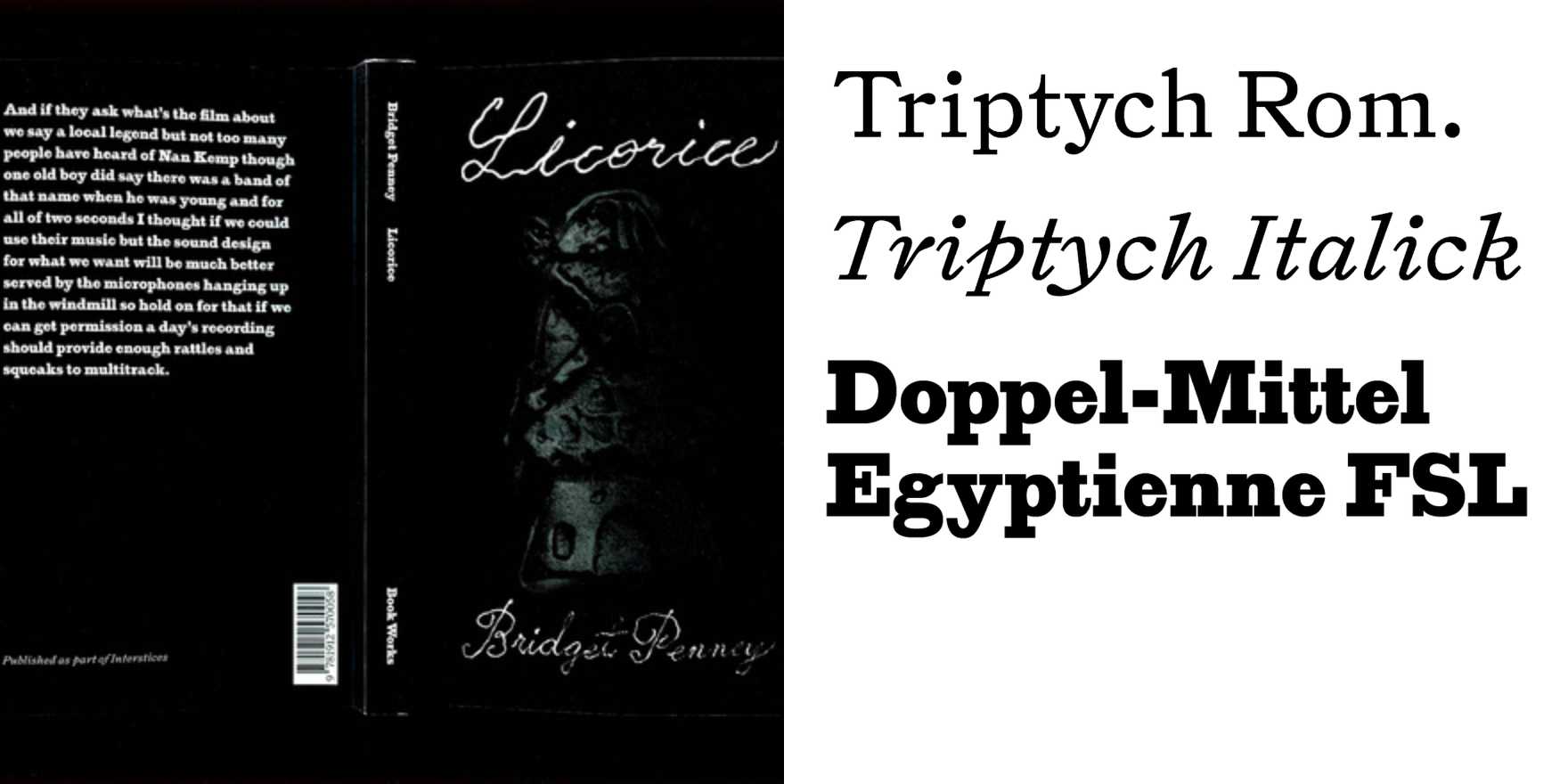 Licorice by Bridget Penney - Fonts In Use