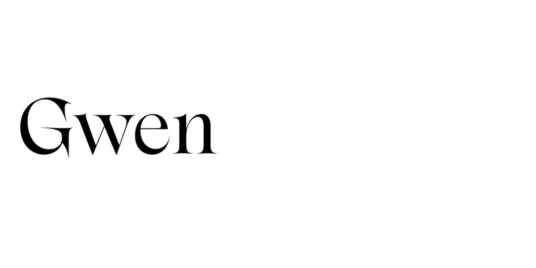 Gwen in use - Fonts In Use