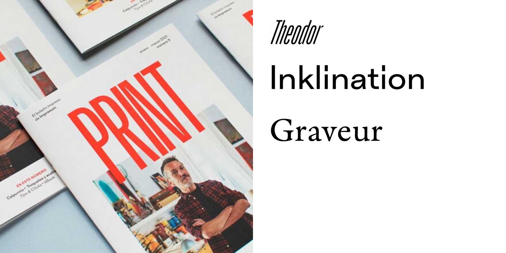 PRINT magazine (Impresum), número 5, March 2022 - Fonts In Use