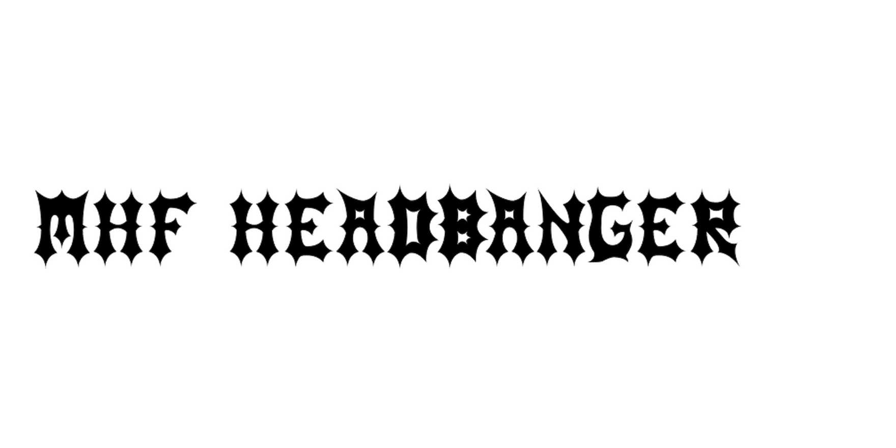MHF Headbanger in use - Fonts In Use