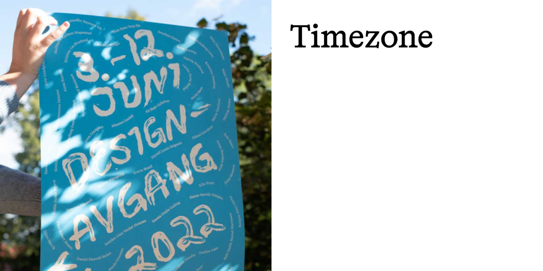 Oslo National Academy of the Arts: Design Graduation 2022 - Fonts In Use