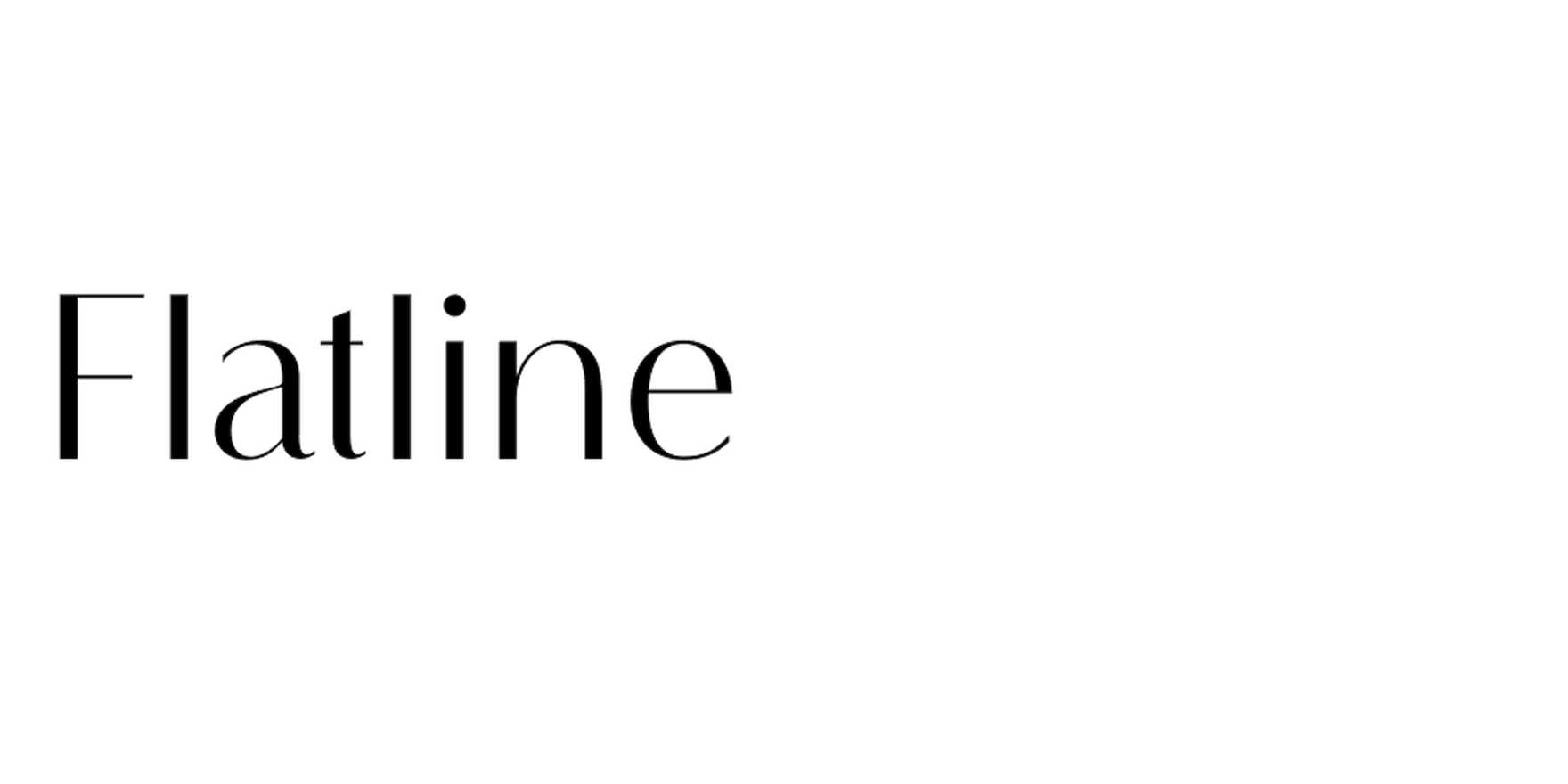 Flatline in use - Fonts In Use