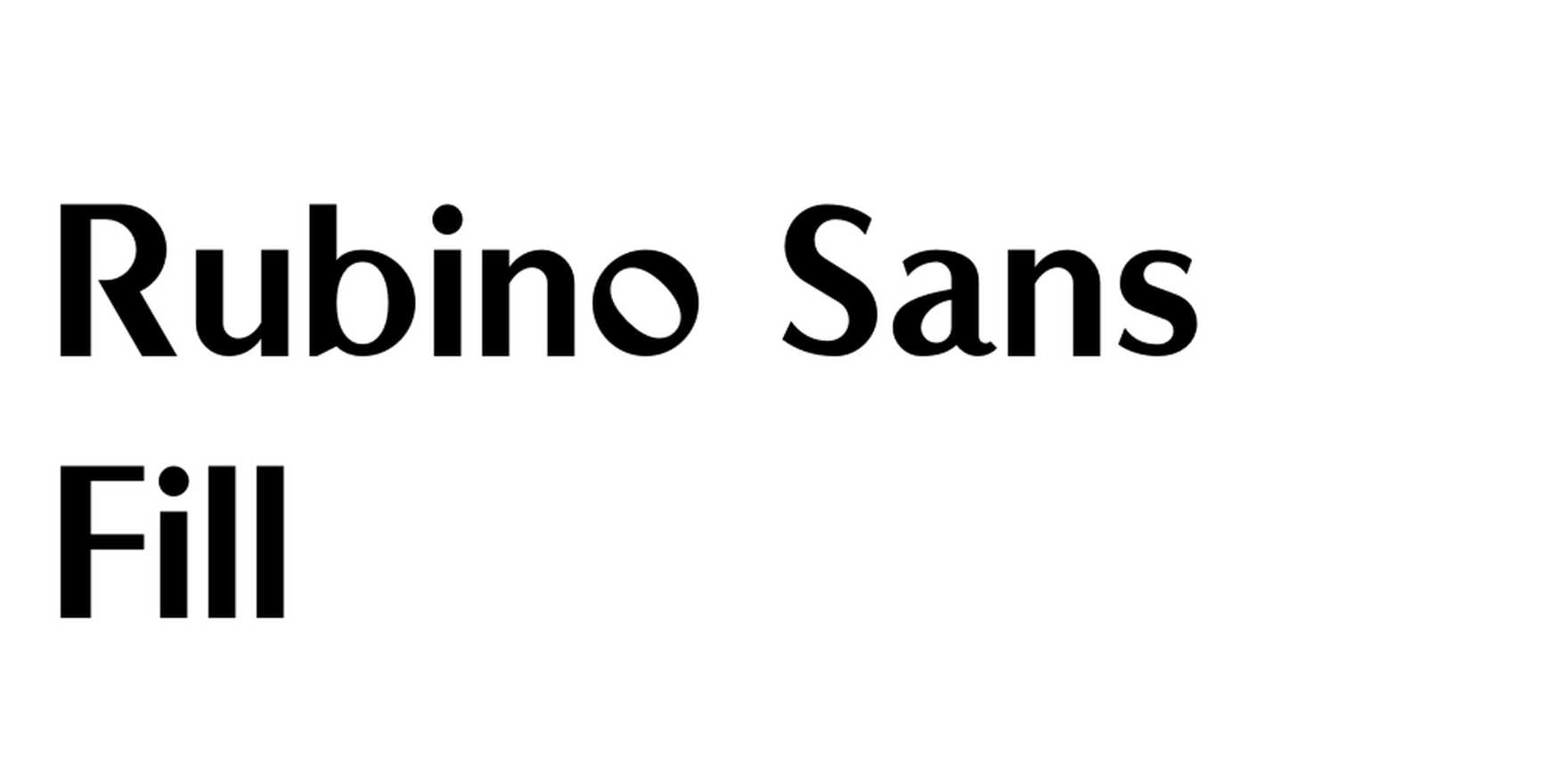 Rubino Sans Fill in use - Fonts In Use