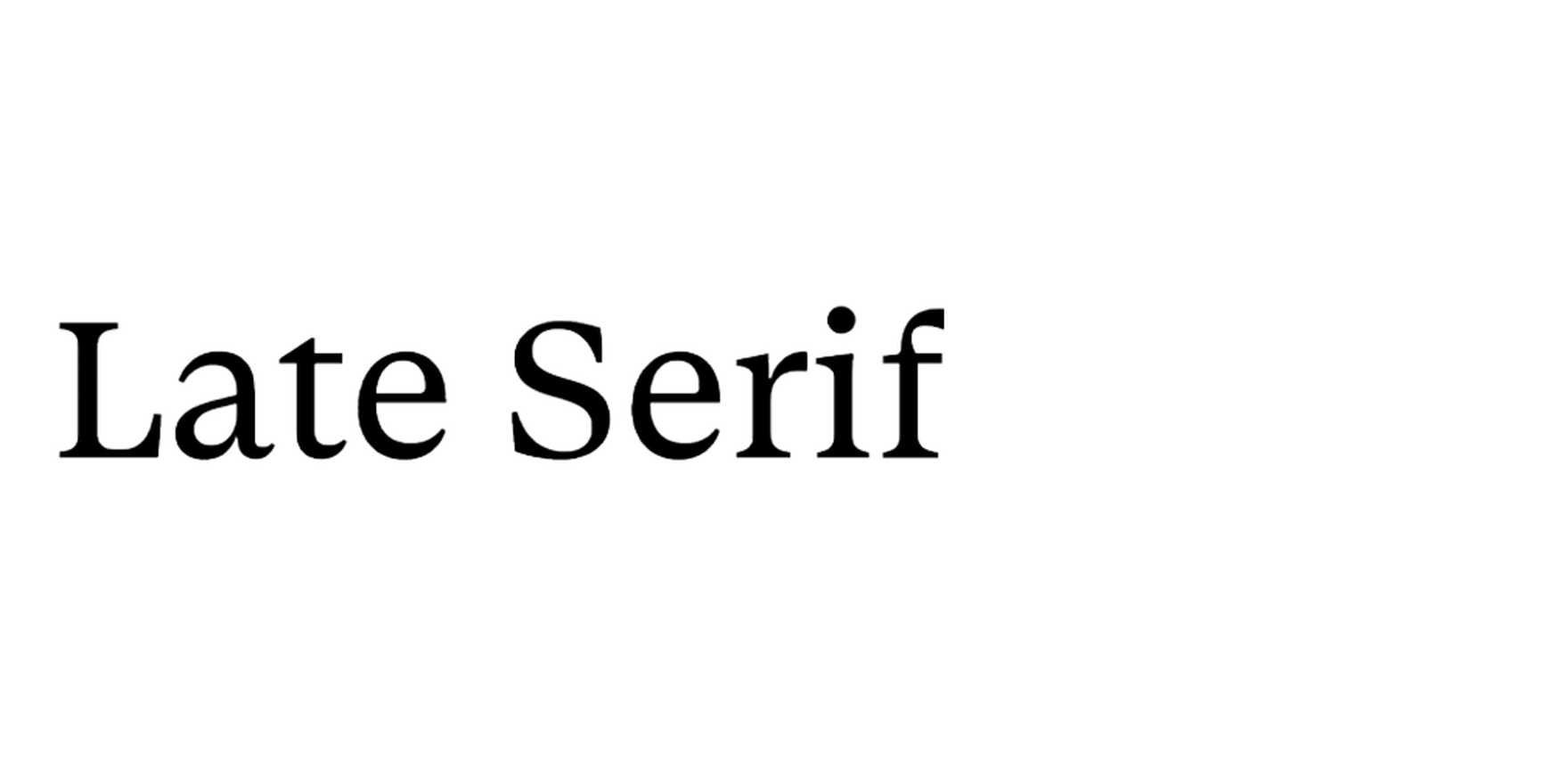 Late Serif in use - Fonts In Use