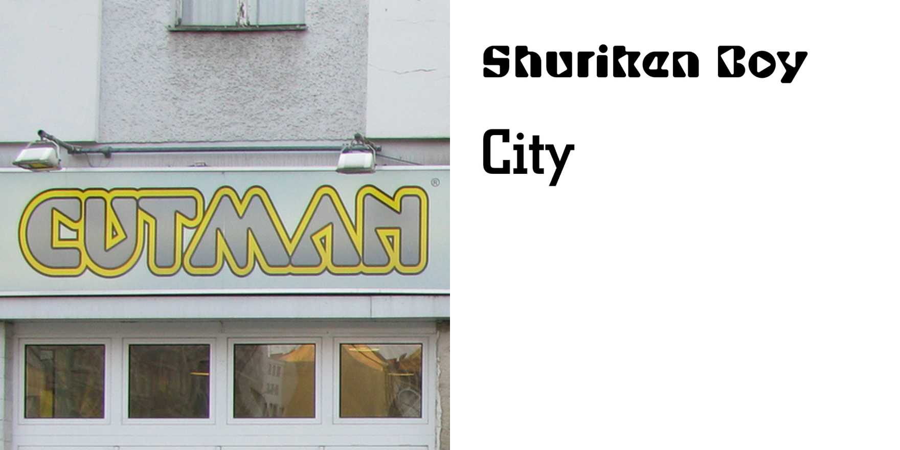 Cutman Friseur, Berlin - Fonts In Use