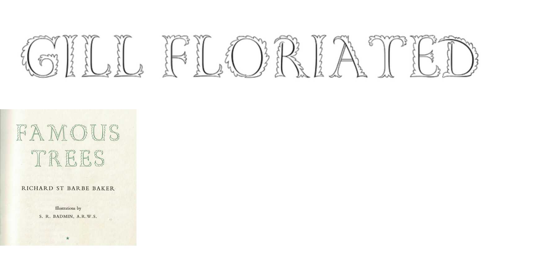 Gill Floriated Capitals in use - Fonts In Use